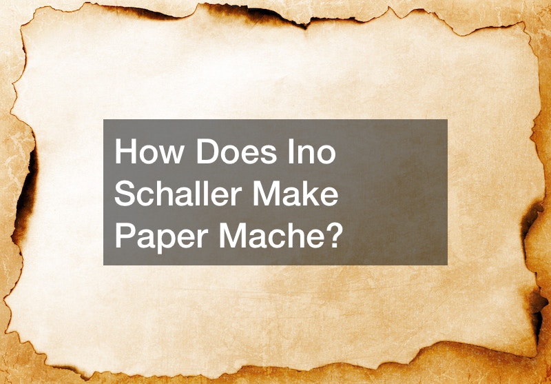 How Does Ino Schaller Make Paper Mache? - Art Magazines Online